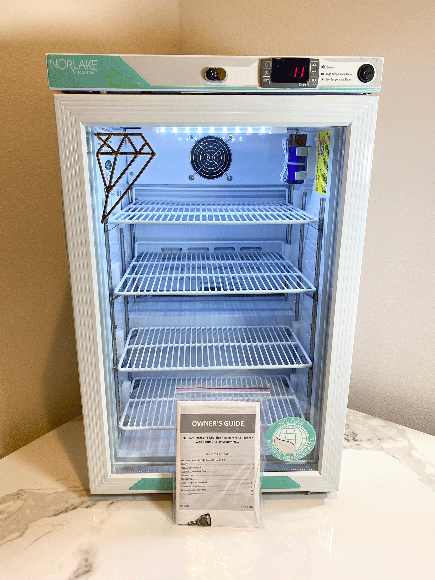 Norlake Scientific Refrigerator Glass Door Medical Grade Refrigerator ...