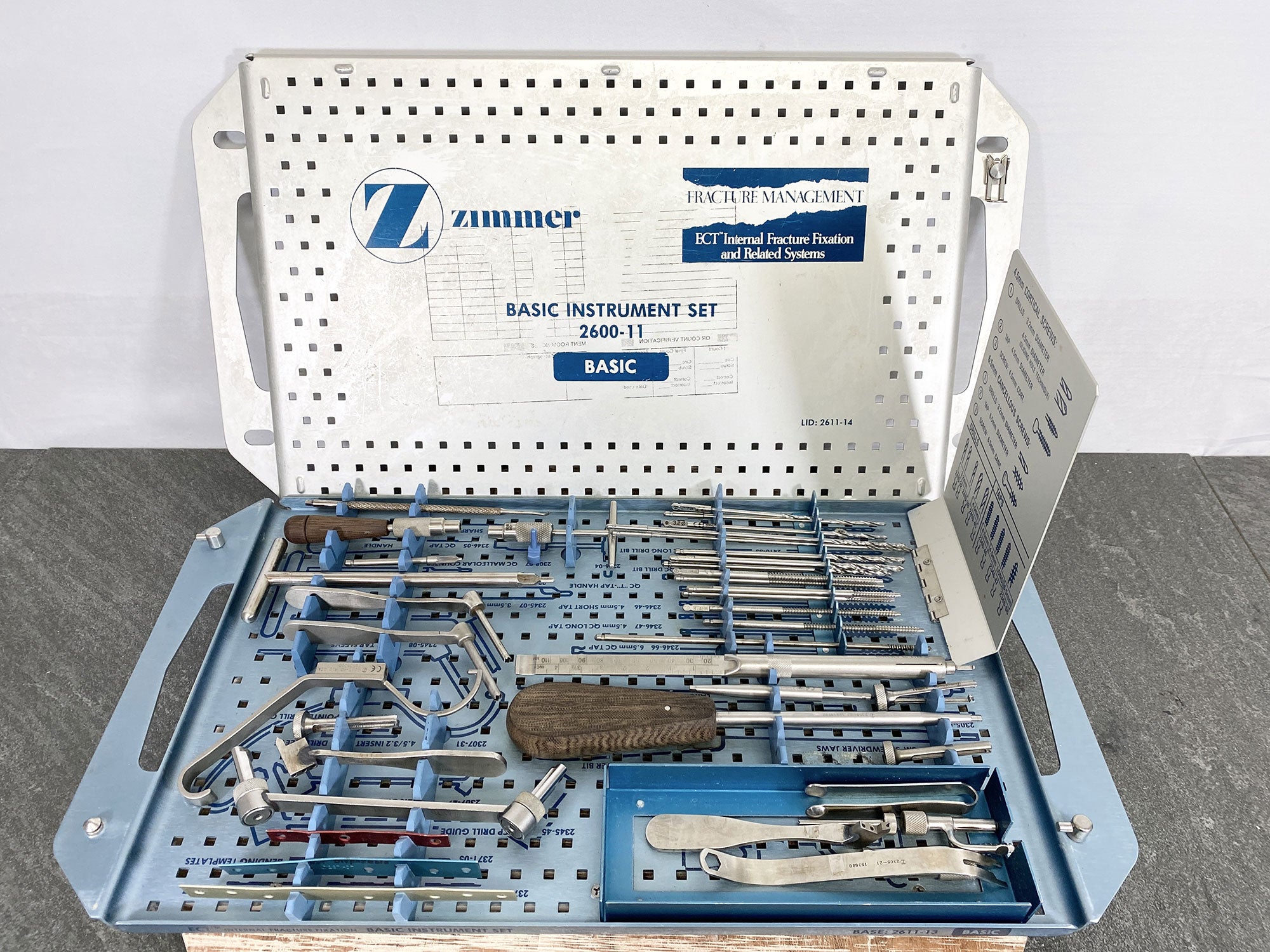 Zimmer 2600-11 Internal Fracture Fixation Instrument Set – One Medical Stop