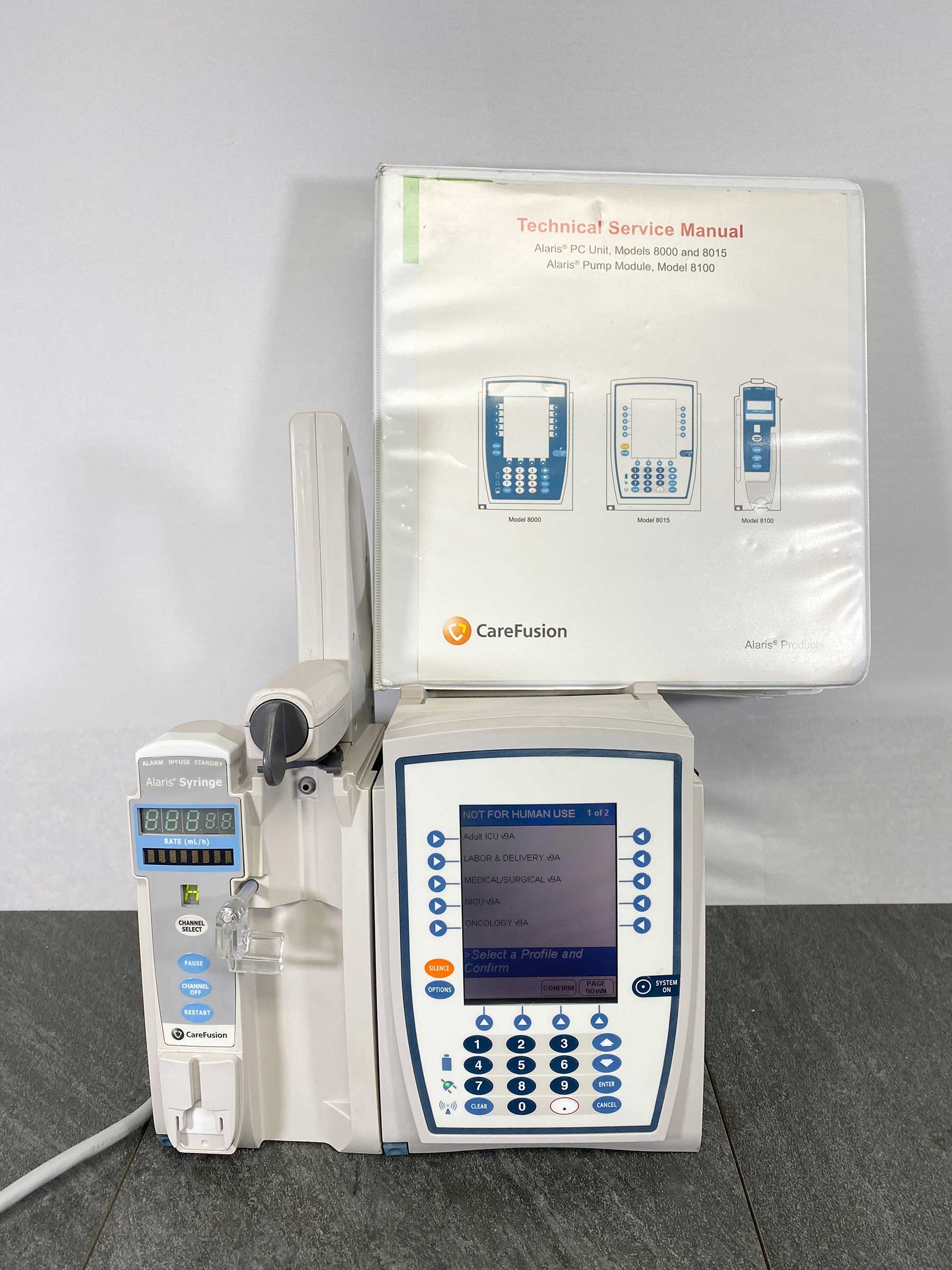 Alaris PC 8015 Control Unit with Alaris 8110 Syringe – One Medical Stop